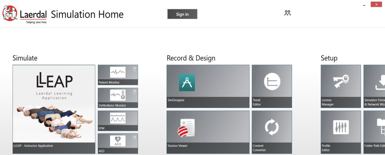 Downloading Laerdal SonoSim LLEAP Ultrasound Scenarios