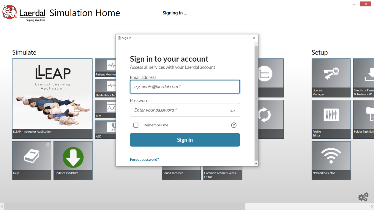 Downloading Laerdal SonoSim LLEAP Ultrasound Scenarios