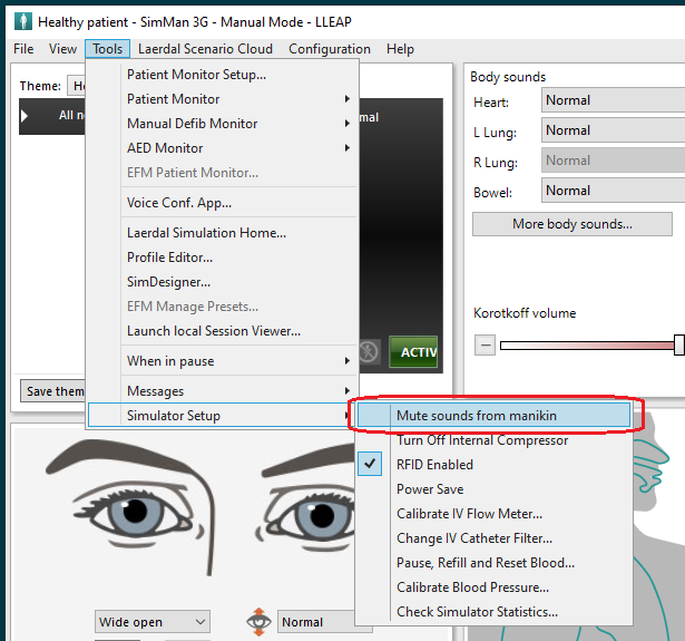 Can VCA be muted from LLEAP?