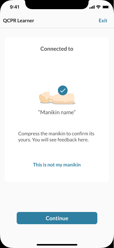 How to connect Little Family QCPR manikins with mobile device?