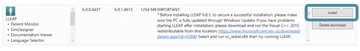 How to do an online update of LLEAP?