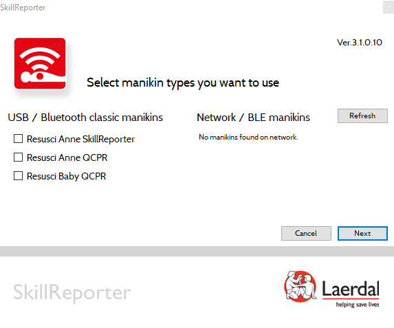 How to make PC skillReporter work wirelessly with the new RA QCPR manikins