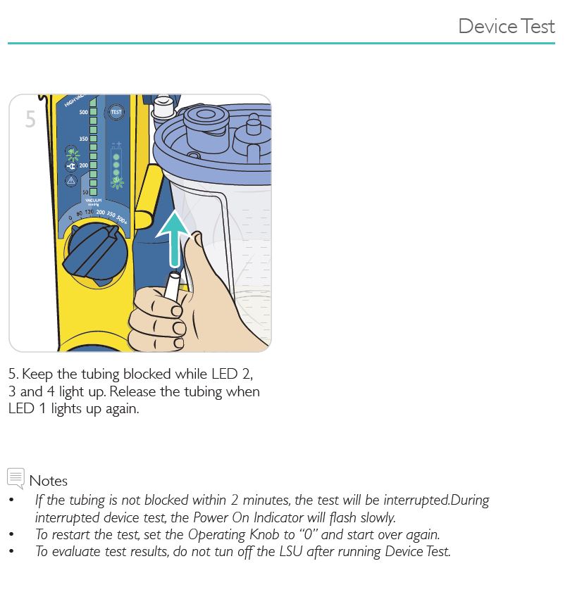How to perform LSU Device test?