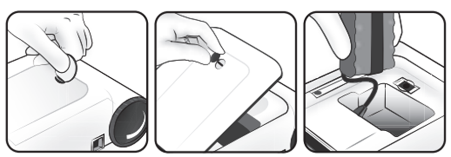 How to connect the battery in LCSU 4?