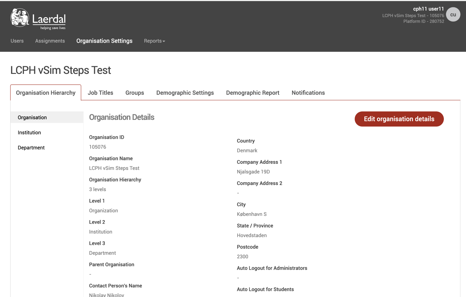 How to set up my Organization Hierarchy in LLP?