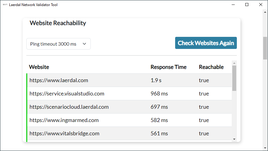 Network Validator Tool (NVT)